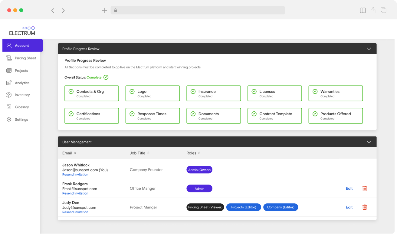 Electrum | Home Electrification Marketplace